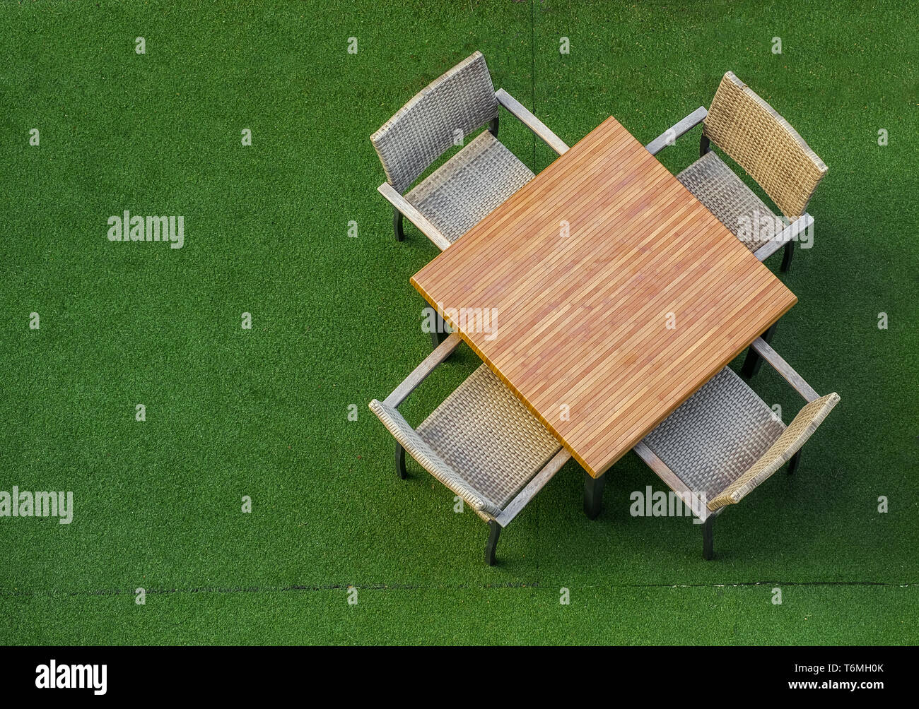 Table with grass hi-res stock photography and images - Alamy