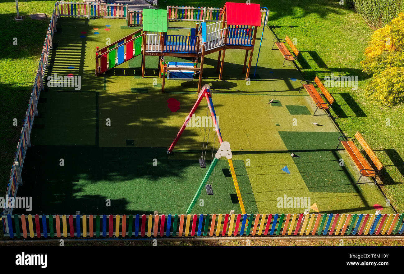 Empty playground Stock Photo - Alamy