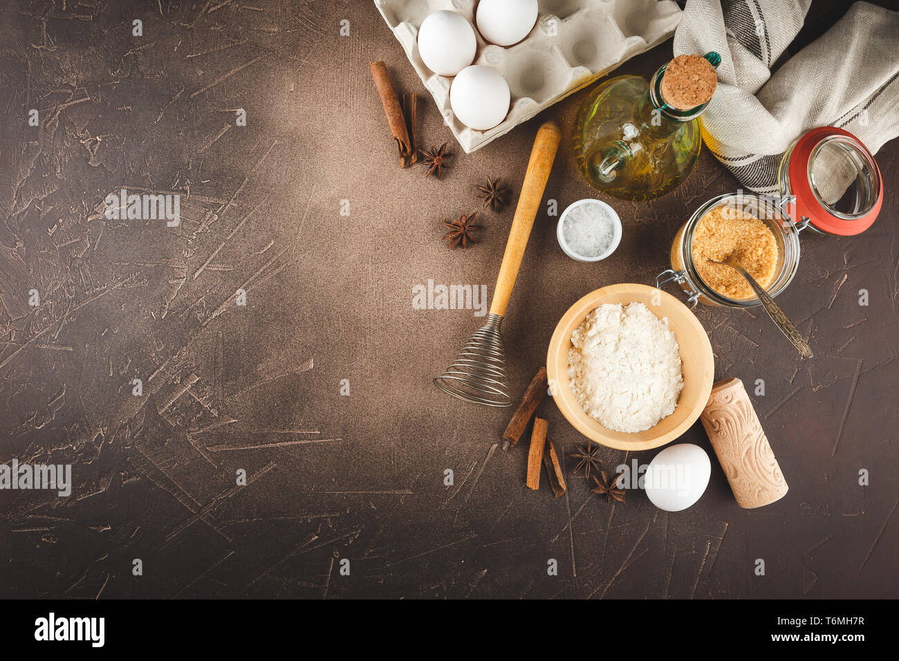 Items and ingredients for baking Stock Photo - Alamy