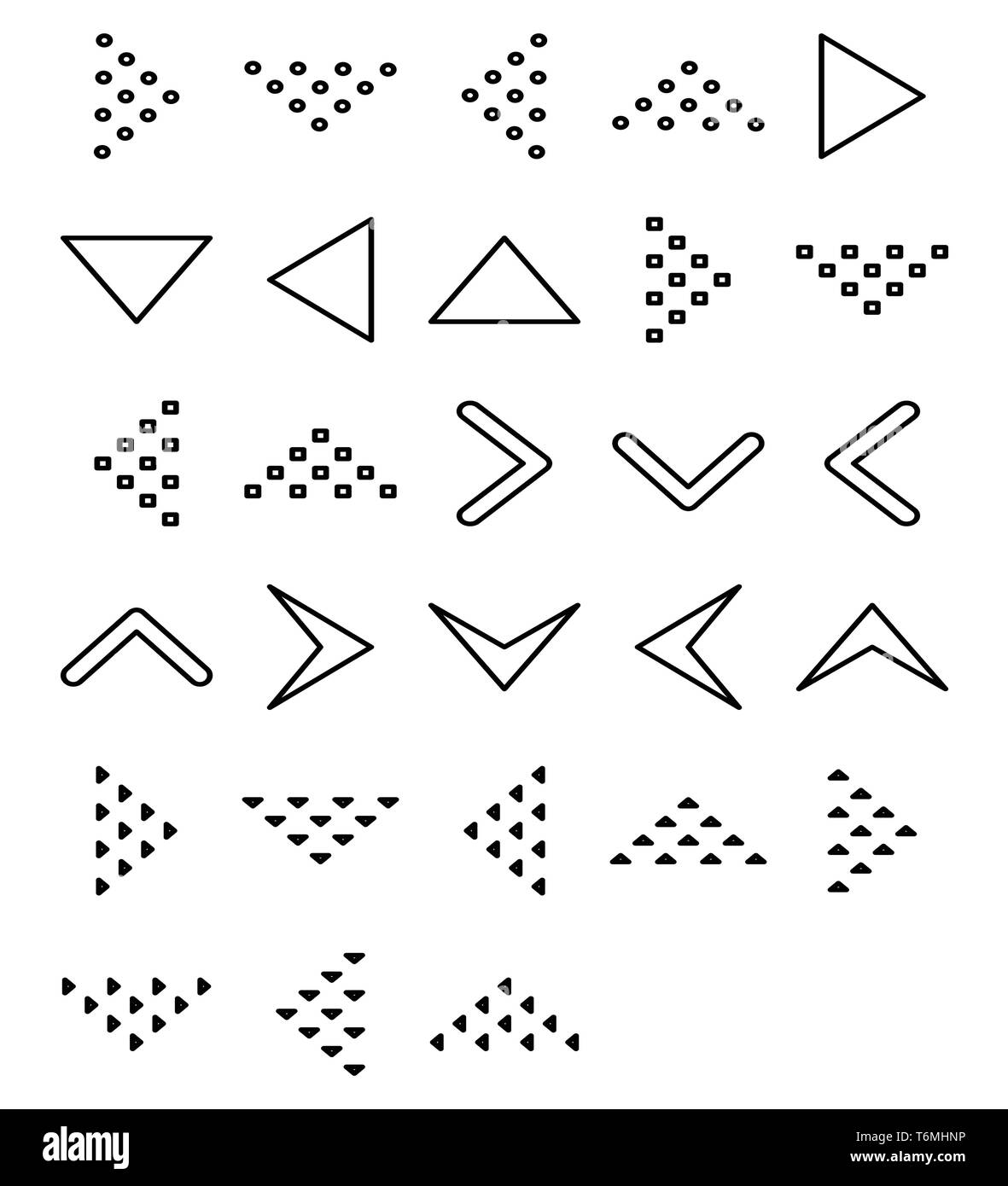 Set of vector arrows. Arrows vector collection icon. Editable stroke ...