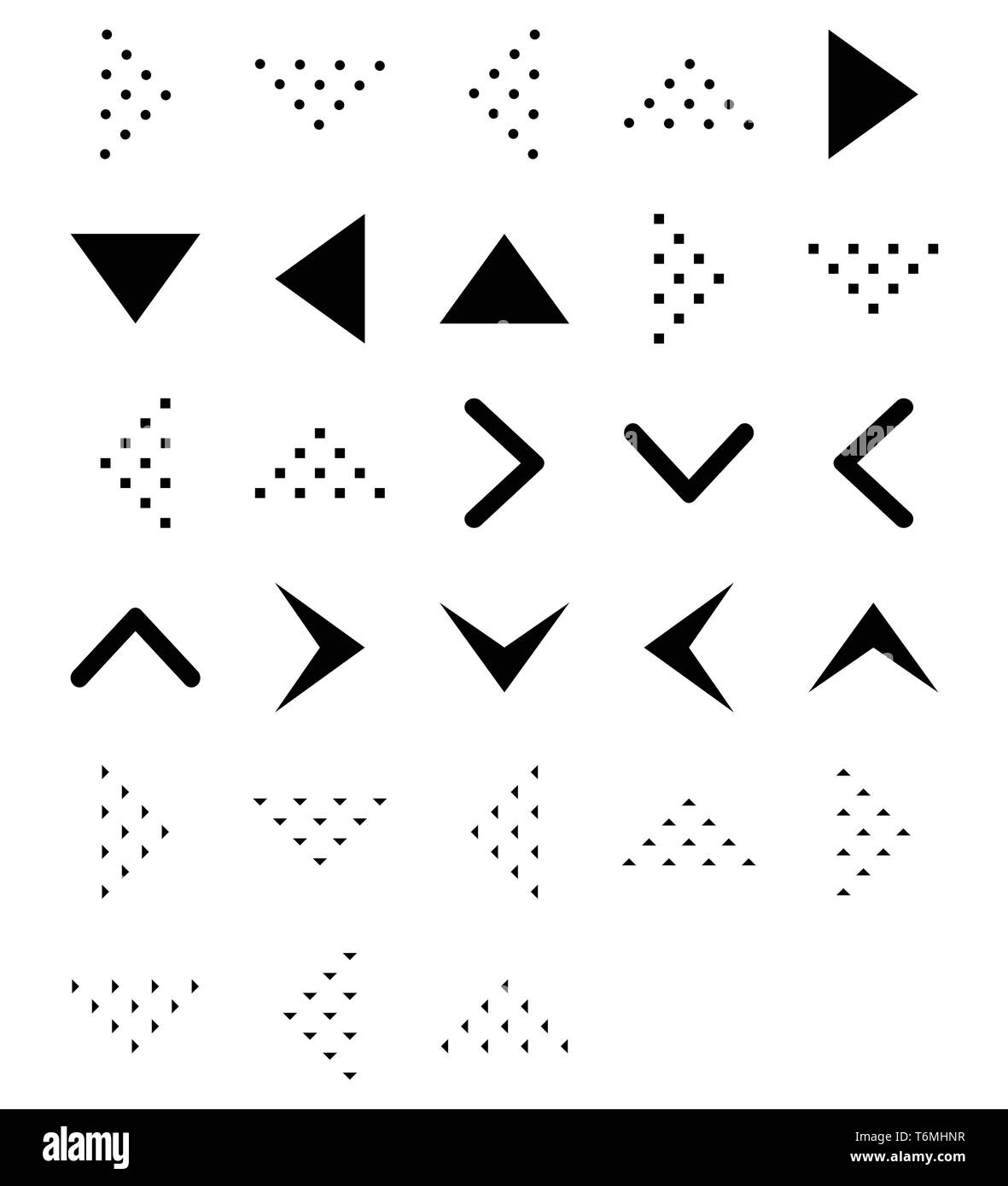 Arrows pack vector vectors hi-res stock photography and images - Alamy