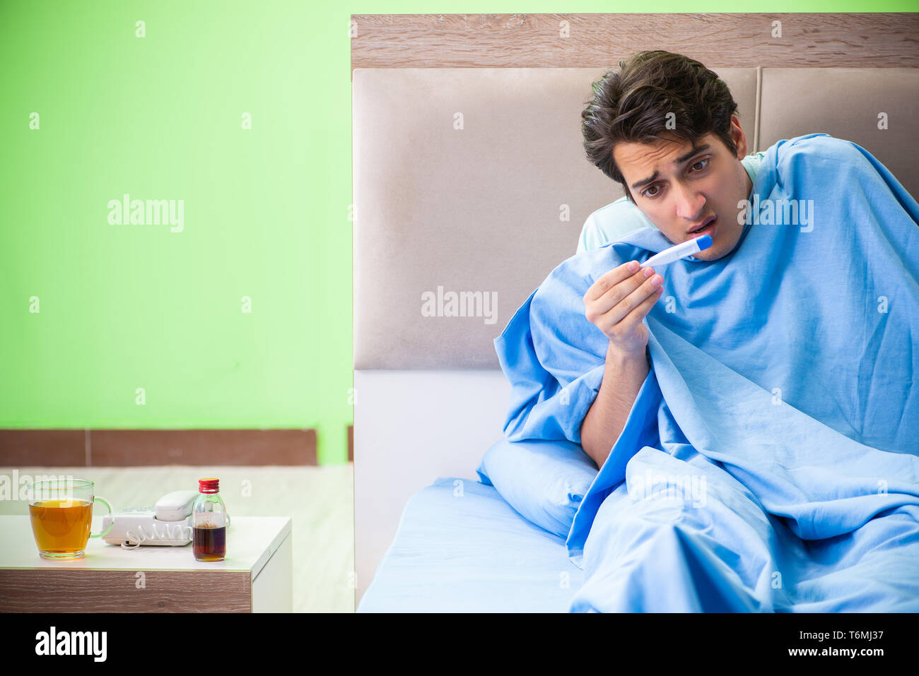 Man suffering from sleeping disorder and insomnia Stock Photo - Alamy