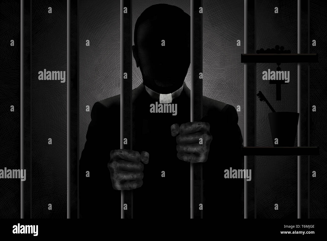 Prison bars silhouette hi-res stock photography and images - Alamy