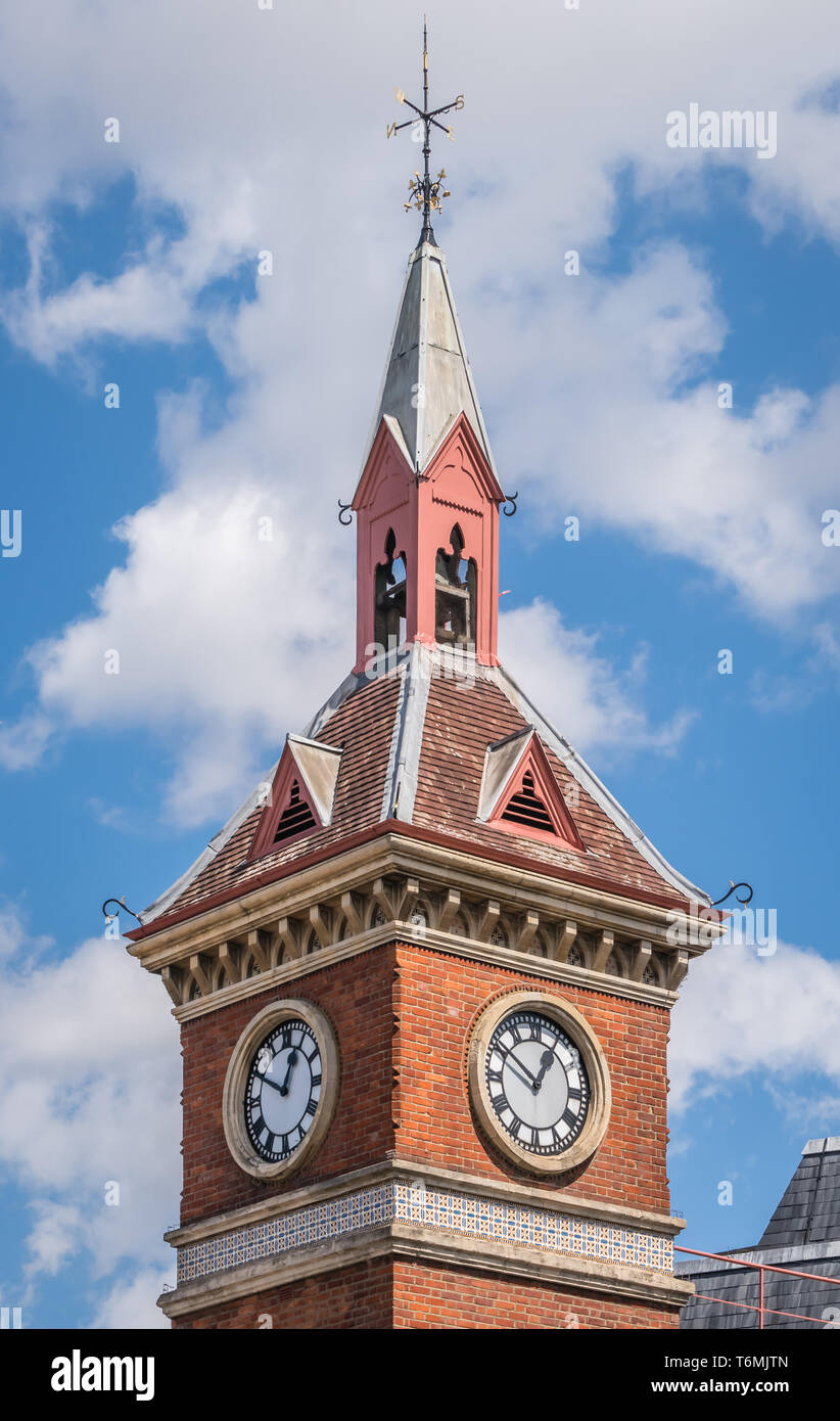 Clock in small tower hi-res stock photography and images - Alamy