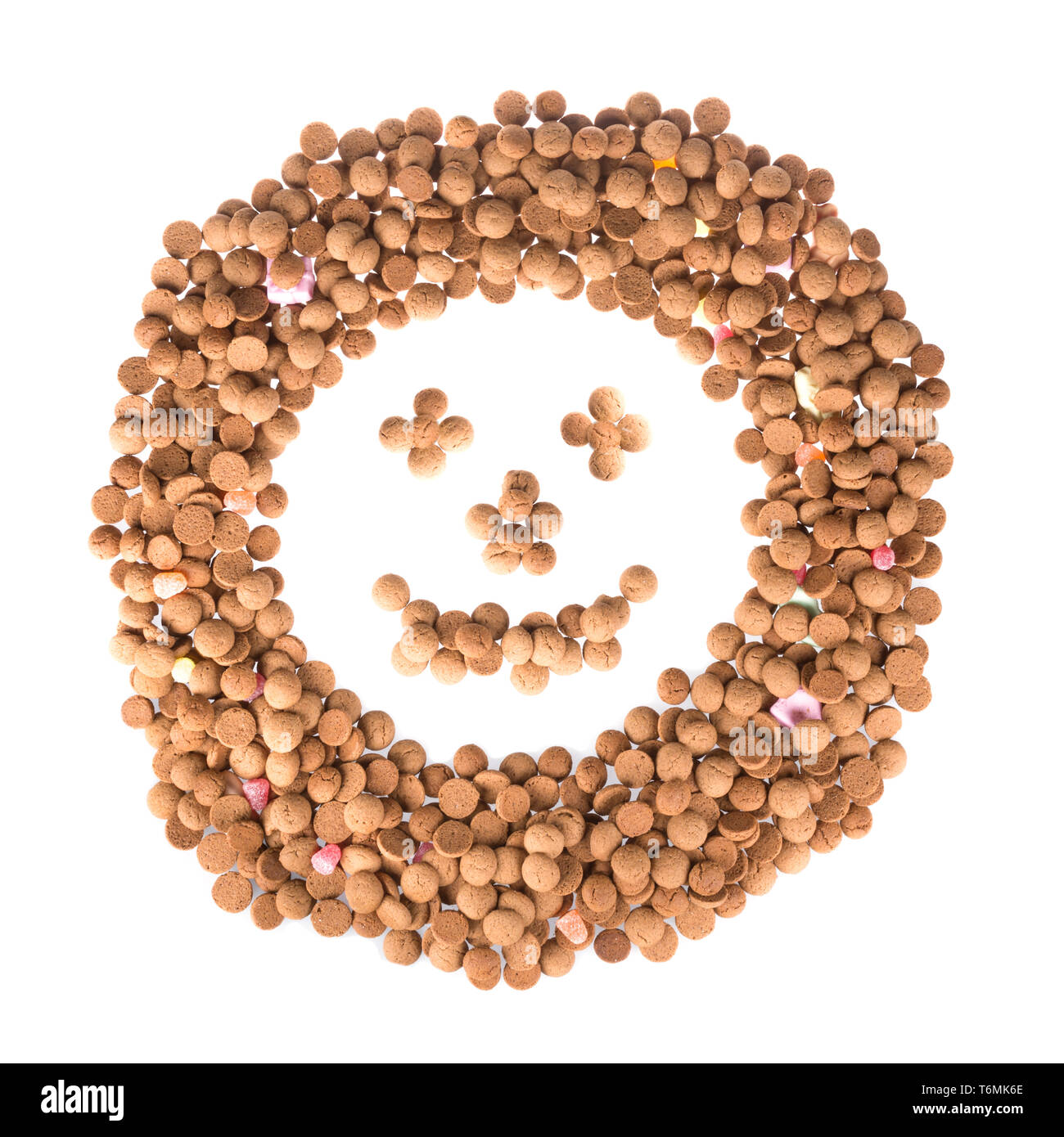 Happy face of ginger nuts Stock Photo - Alamy