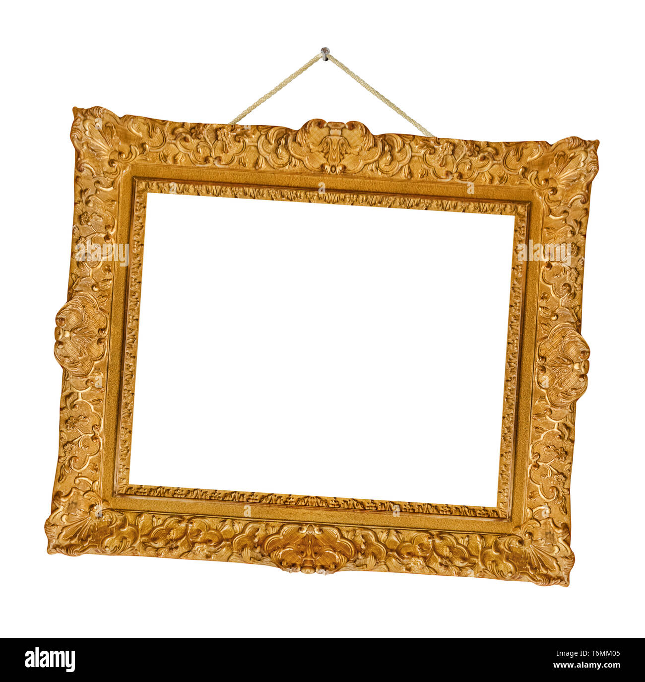 Old carving wood frame flower hi-res stock photography and images - Alamy