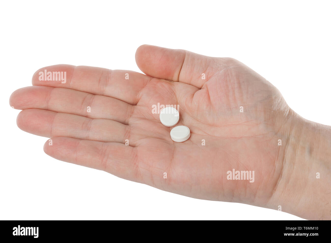 Hand with pills Stock Photo - Alamy