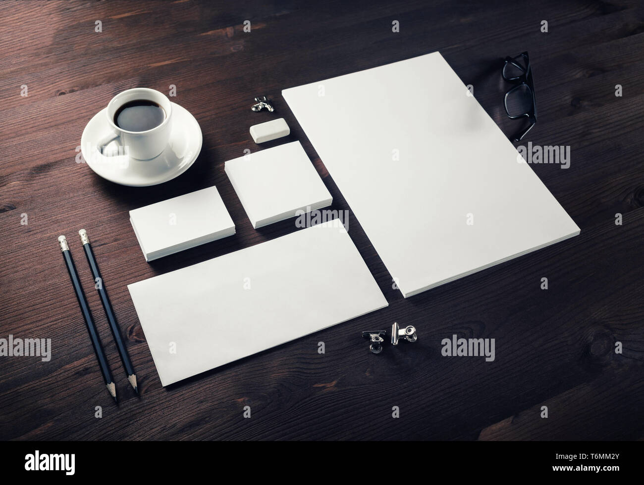 Blank branding stationery Stock Photo - Alamy