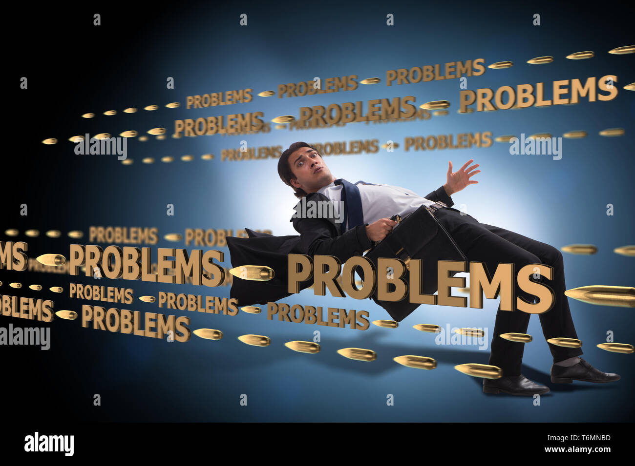 Business problem and challenge concept with businessman Stock Photo - Alamy