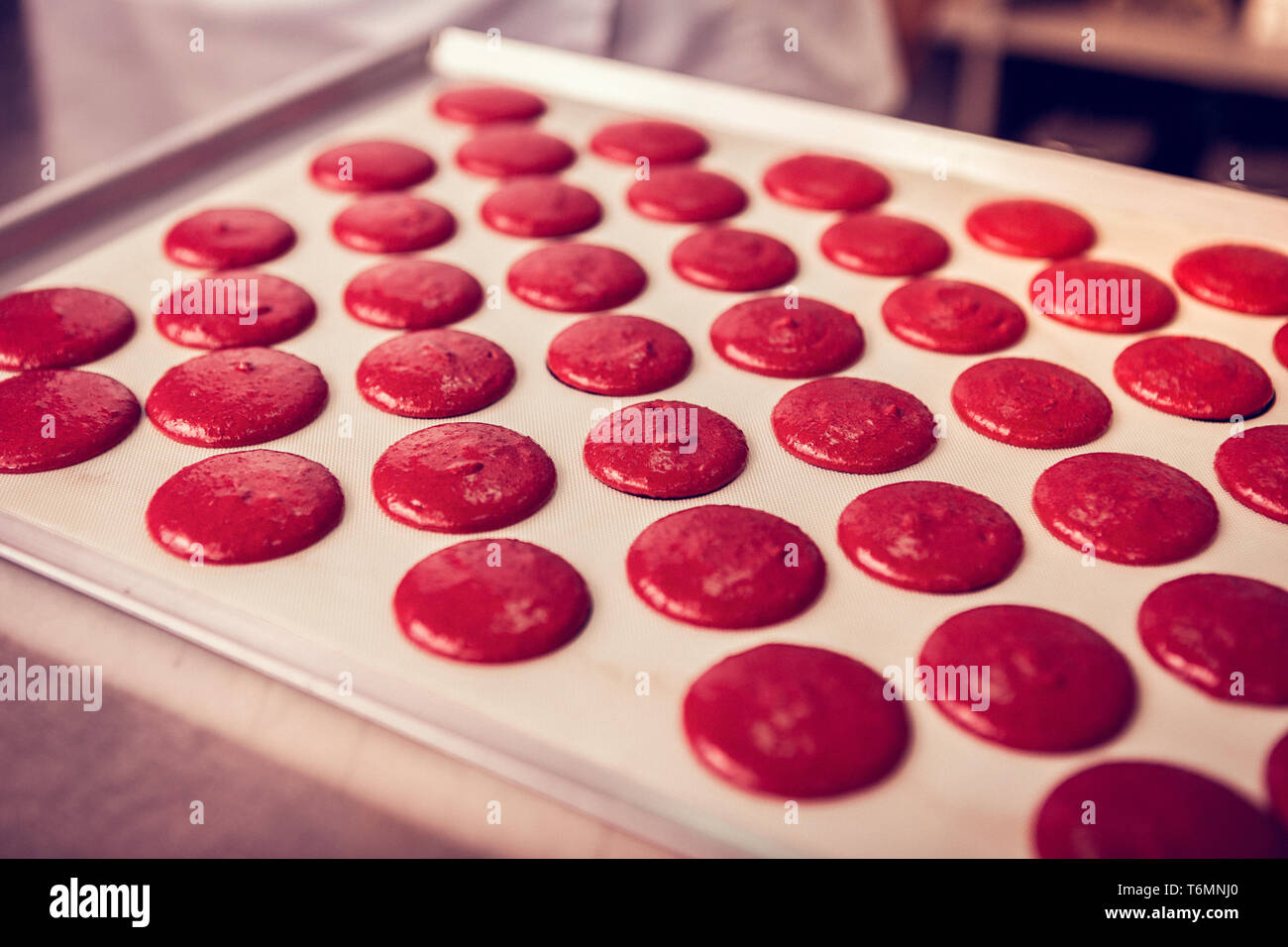 Macarons preparation hi-res stock photography and images - Alamy