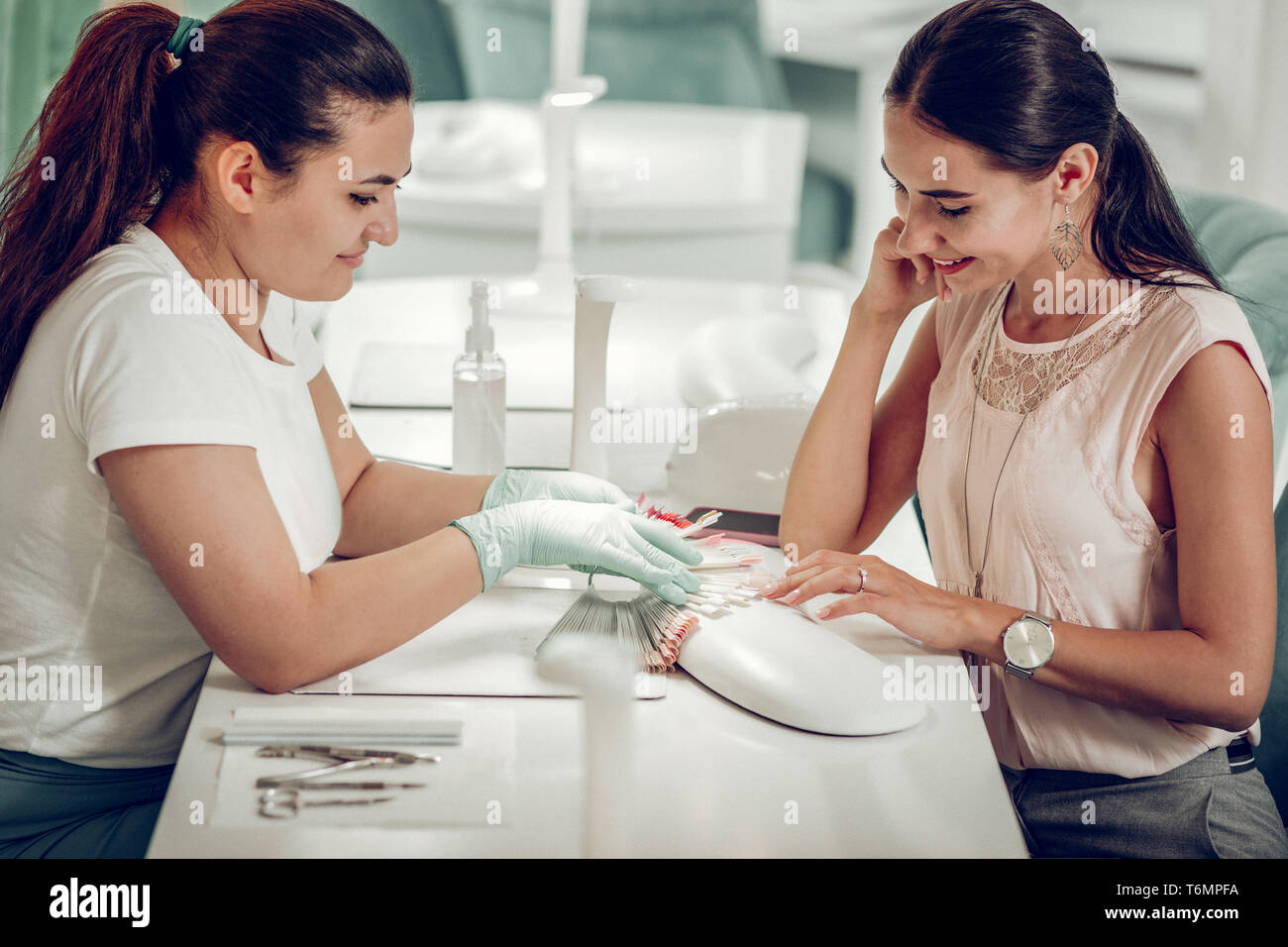 Inspecting nails hi-res stock photography and images - Alamy