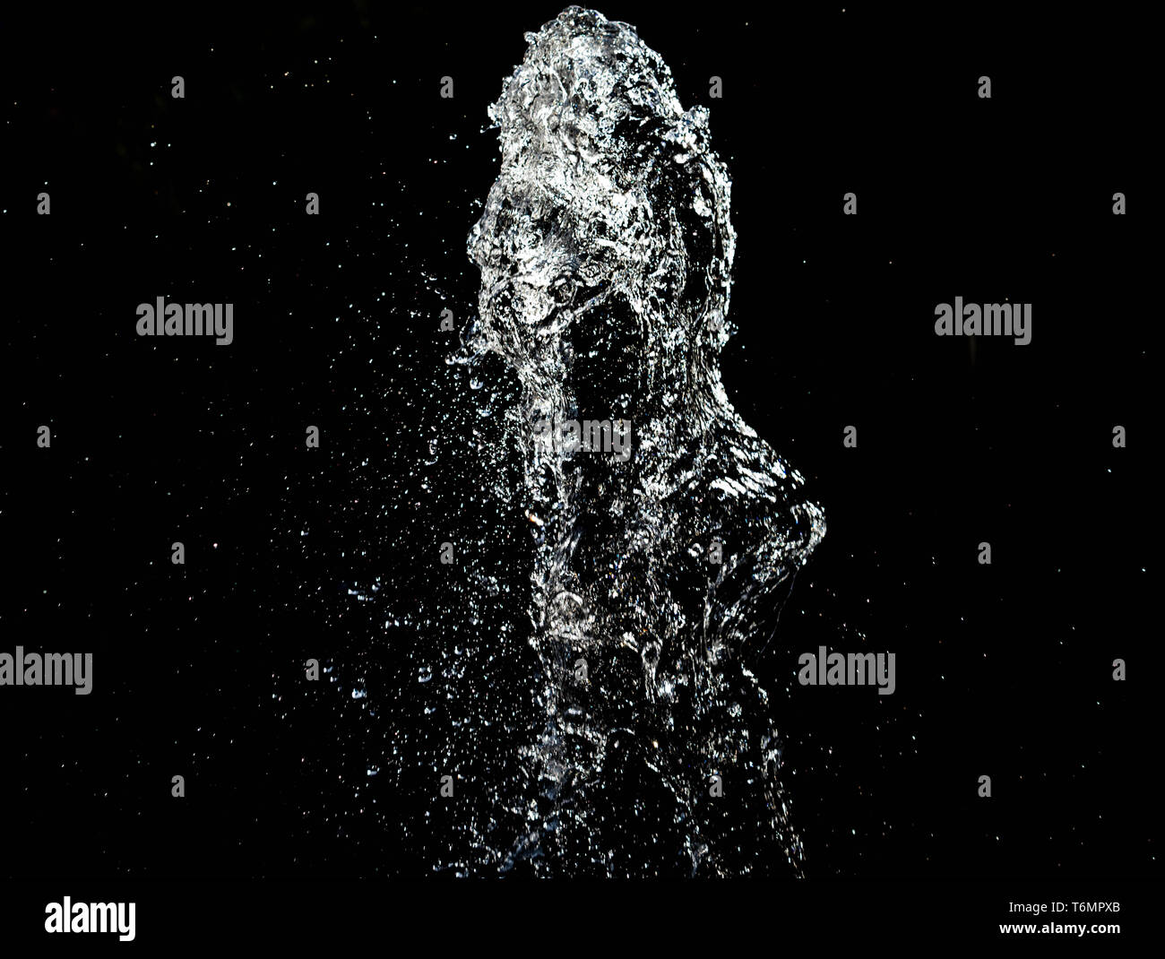 Isolated water fountain spray Stock Photo - Alamy