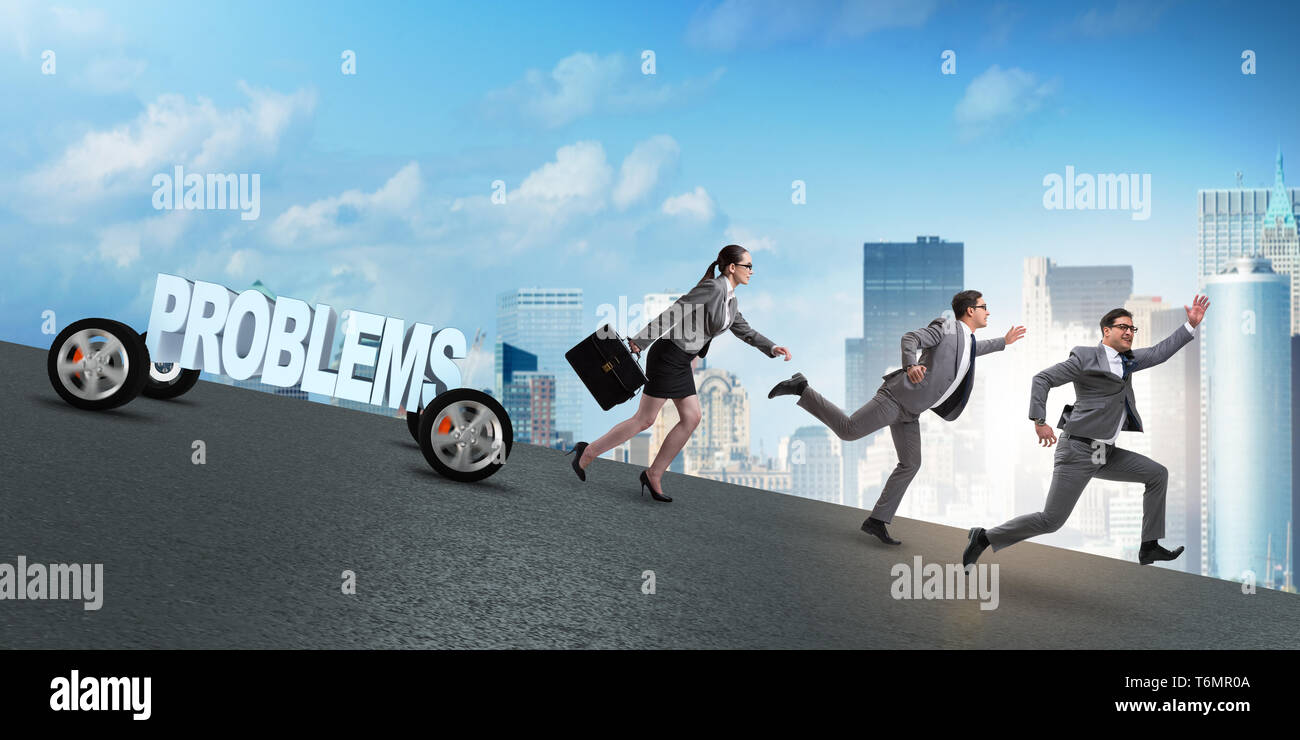 Business problem and challenge concept with businessman Stock Photo - Alamy