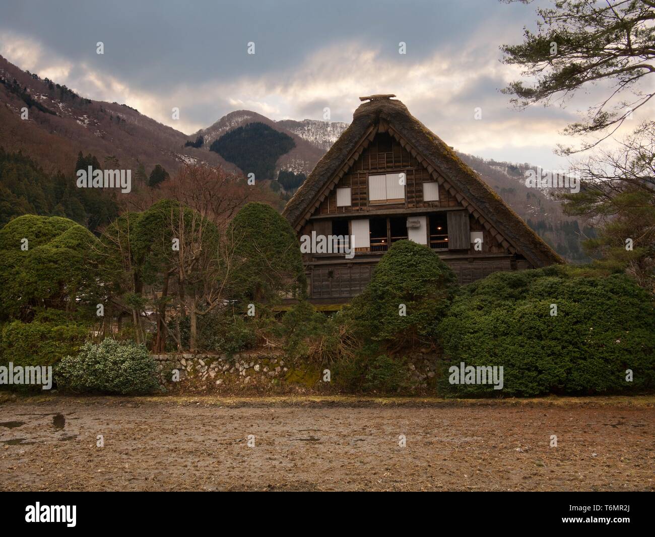 A unique traditional rural village of Shirakawa Go, Japan. It is also a ...