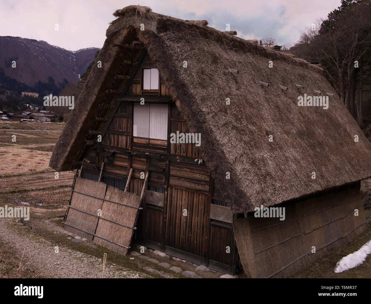 A unique traditional rural village of Shirakawa Go, Japan. It is also a ...
