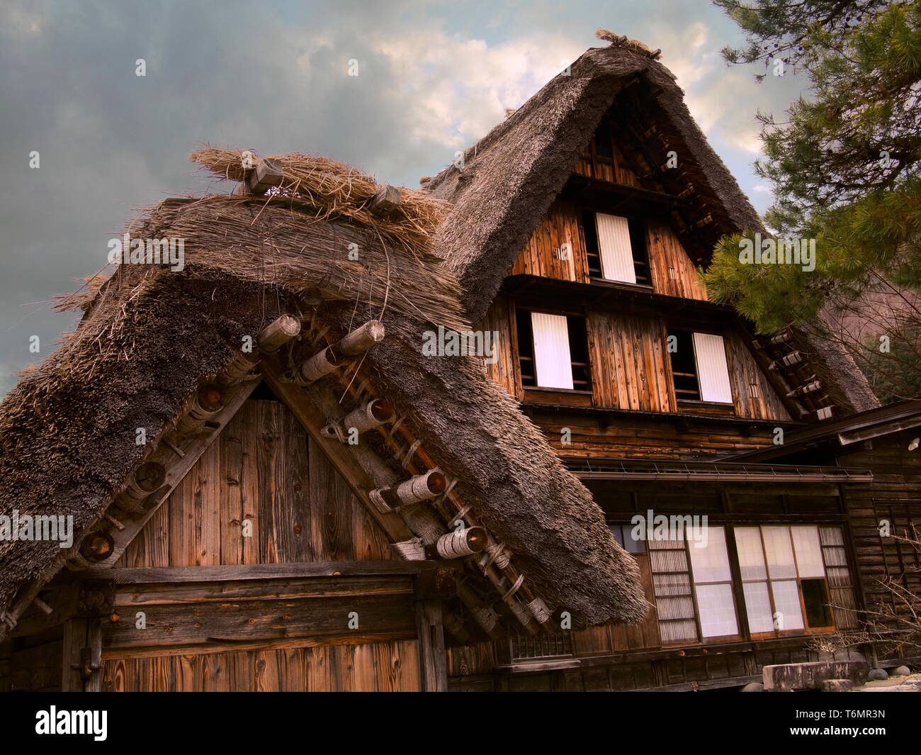 Old japanese village with traditional houses hi-res stock photography ...