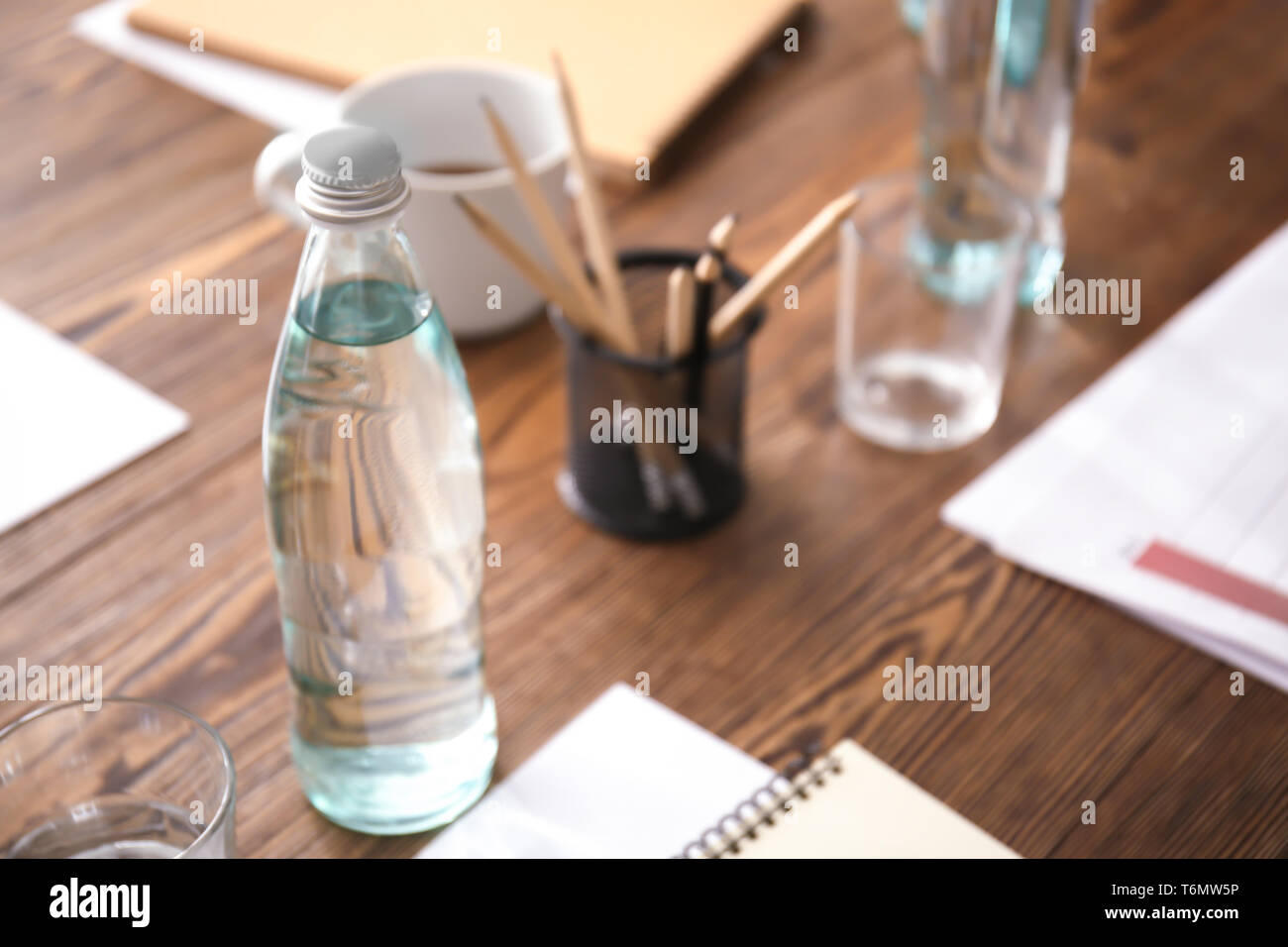 Meeting table water bottle hi-res stock photography and images - Alamy