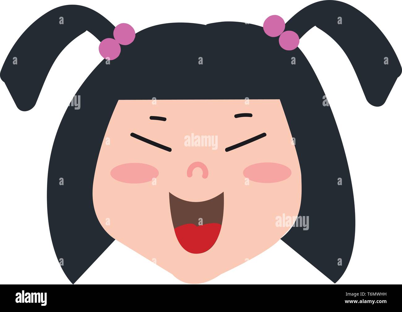Cute little chinese girl Stock Vector Image & Art - Alamy