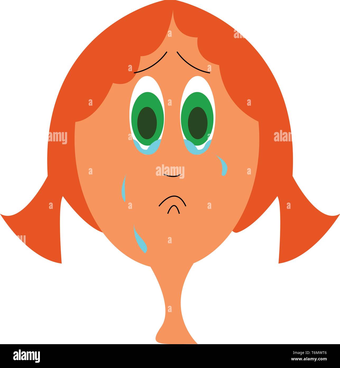 Girl crying Stock Vector Images - Alamy