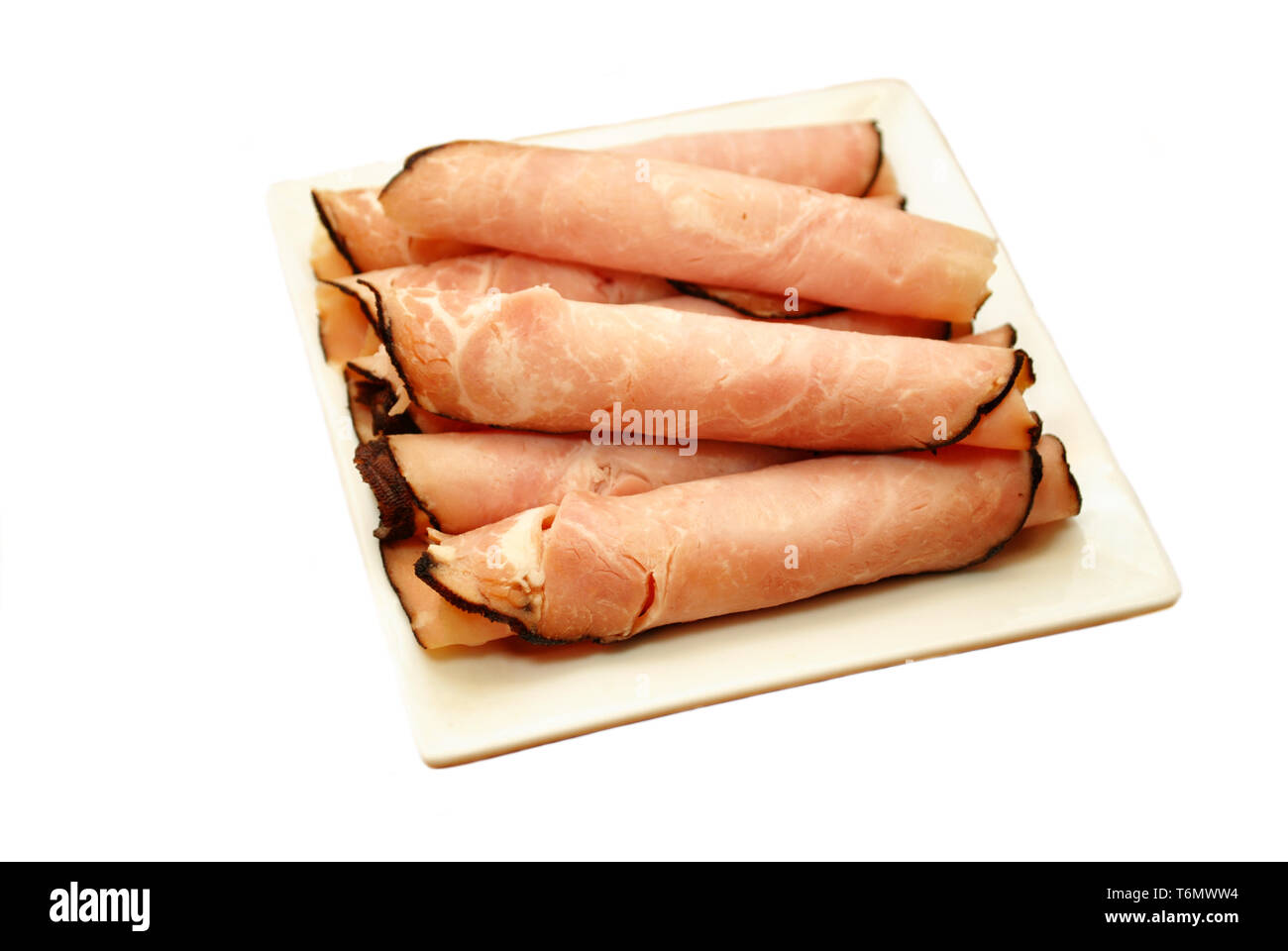 Black Forest Ham Slices Stock Photo - Alamy