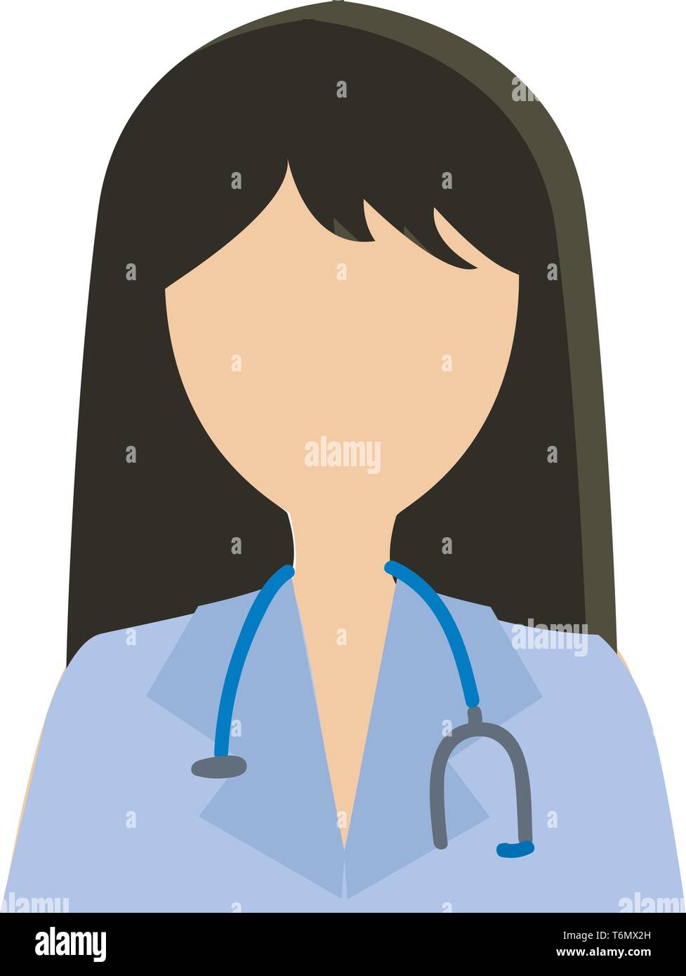 Female medical intern hospital Stock Vector Images - Alamy