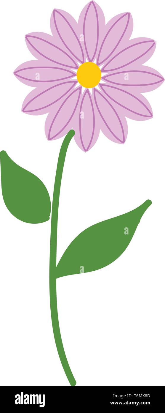 Simple purple flower Stock Vector Image & Art - Alamy