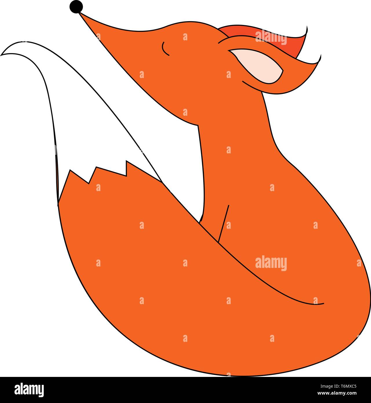Beautiful little fox Stock Vector Image & Art - Alamy