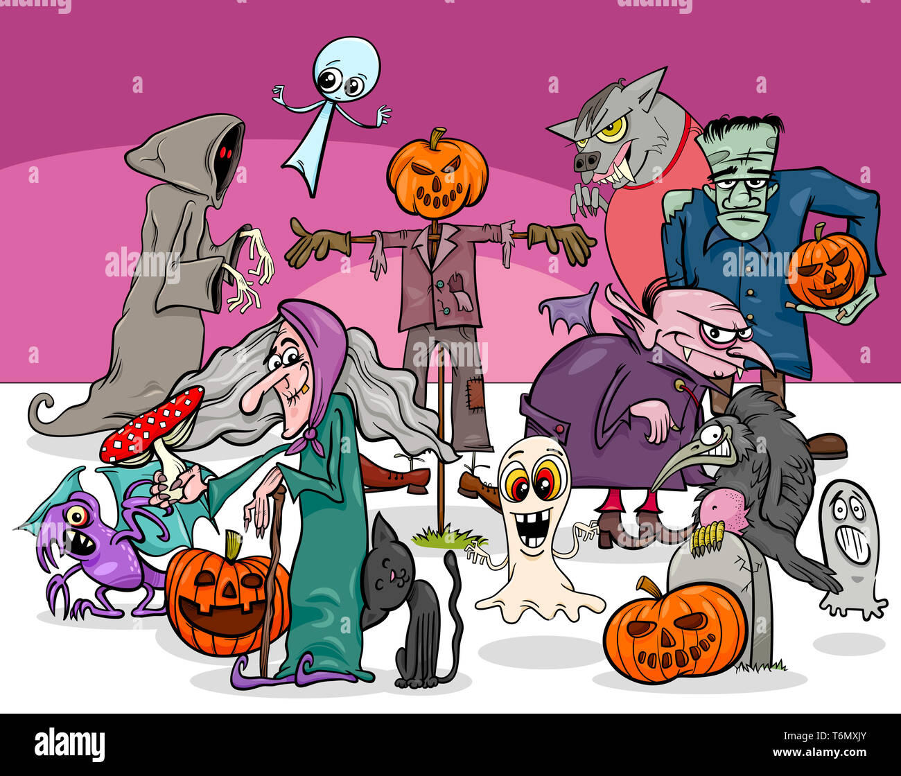 Comic ghost characters drawing hi-res stock photography and images - Alamy