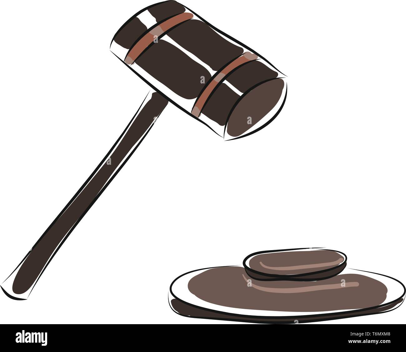 Judge's hammer vector illustration Stock Vector Image & Art - Alamy