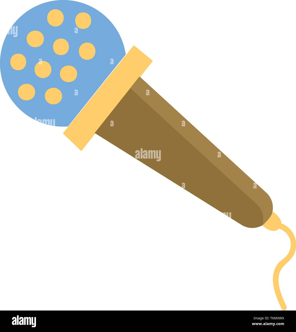 Microphone illustration vector on white background Stock Vector Image ...