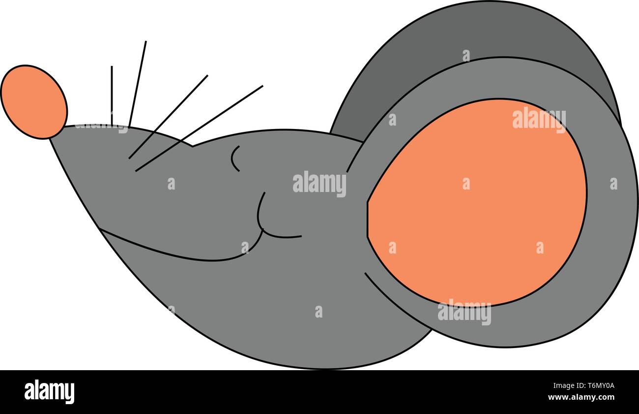 Mouse face smiling illustration vector on white background Stock Vector ...