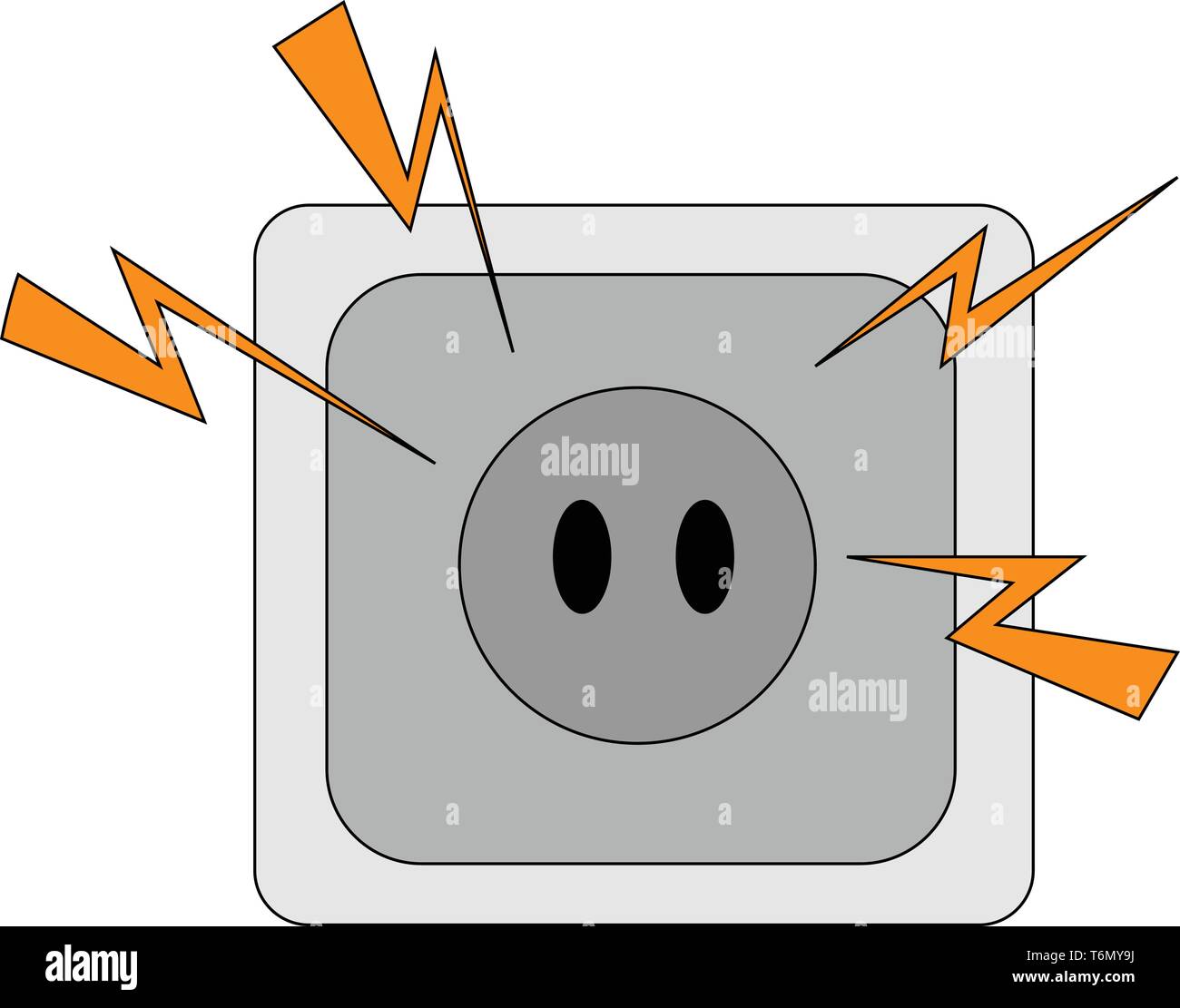 Electric plug illustration vector on white background Stock Vector ...