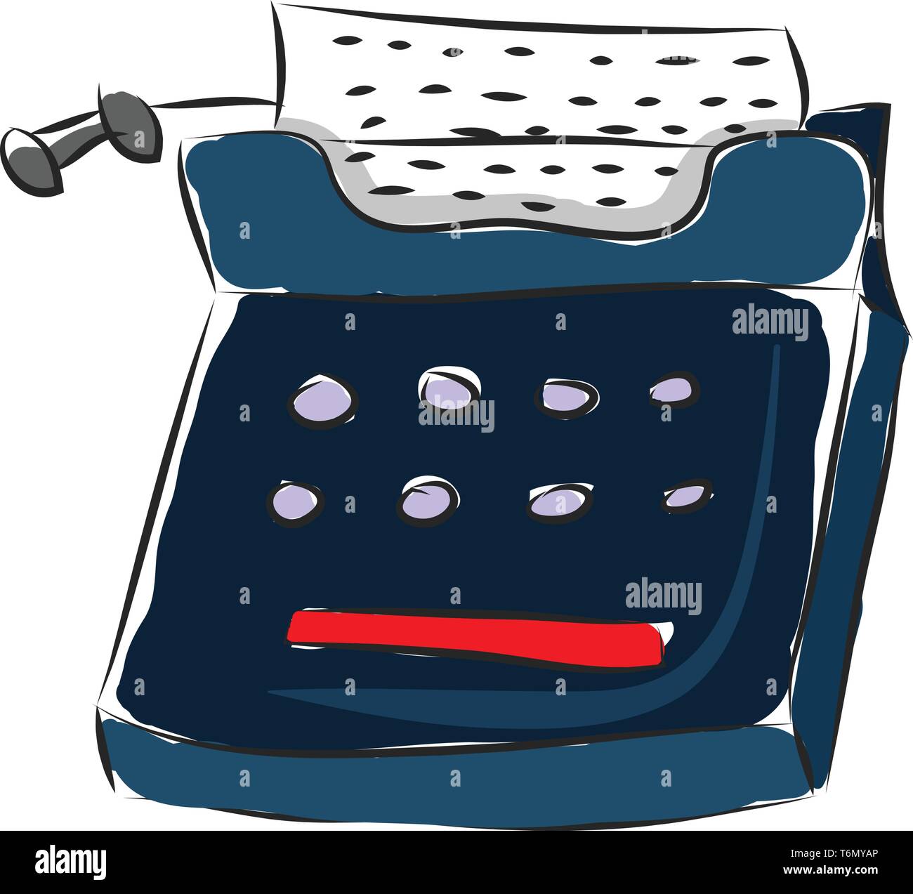 Printing machine illustration vector on white background Stock Vector ...