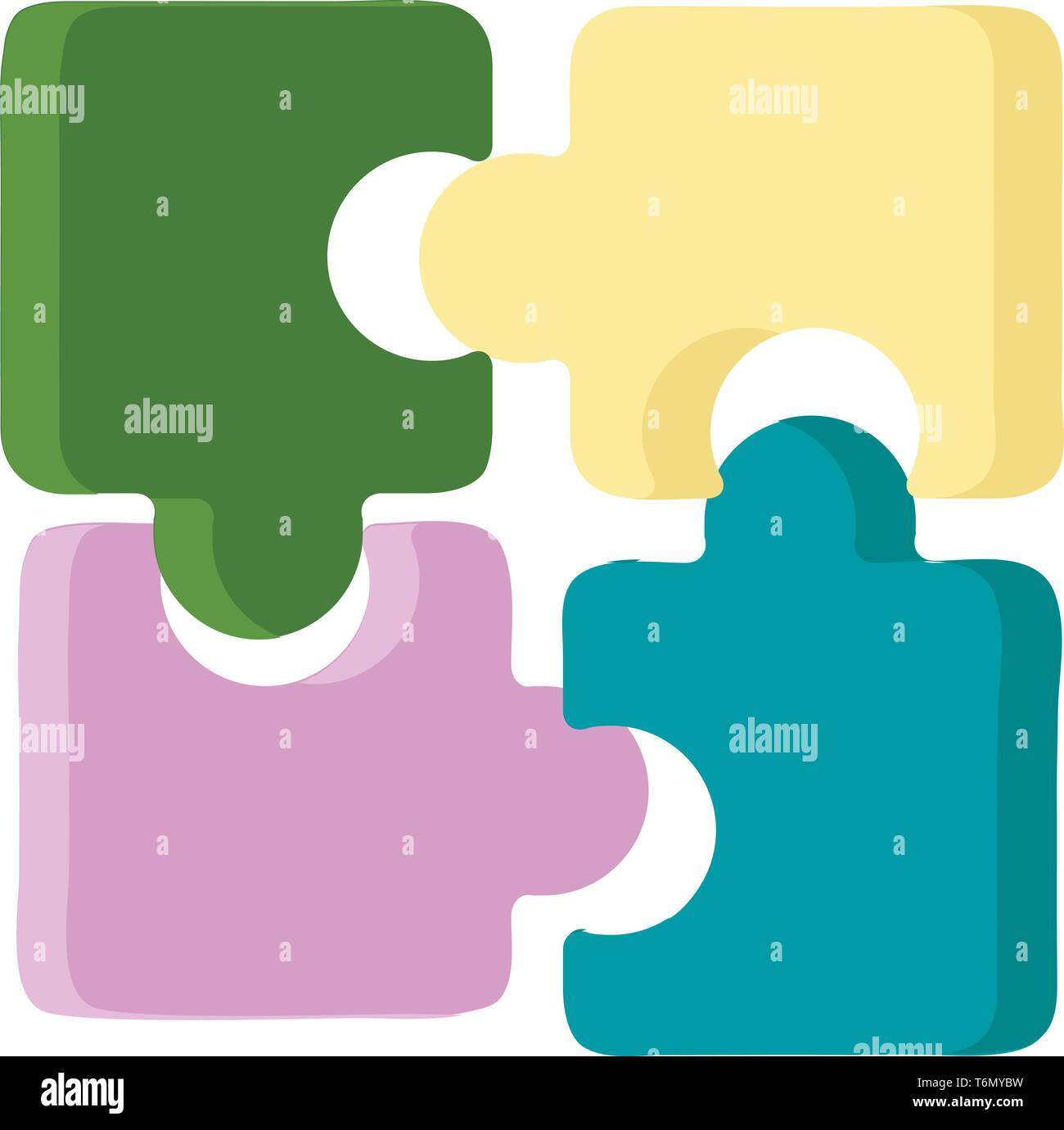 Puzzle illustration vector on white background Stock Vector Image & Art ...