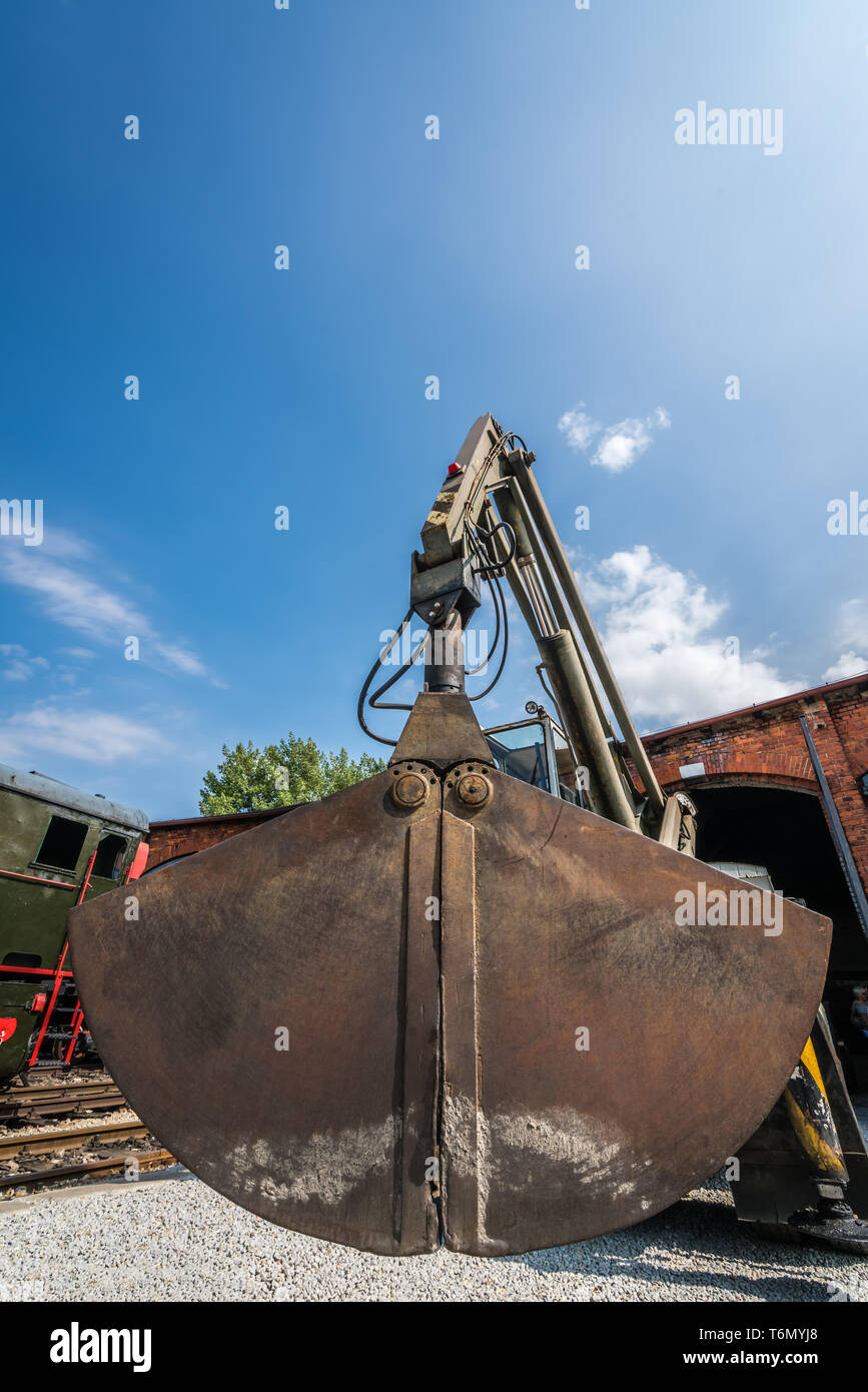 Large industrial excavator close up Stock Photo - Alamy