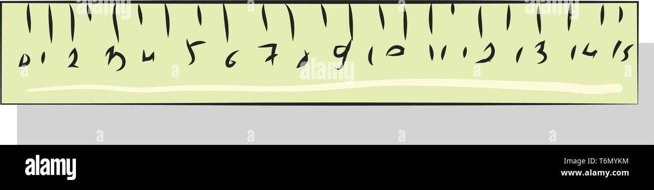 Ruler illustration vector on white background Stock Vector Image & Art ...