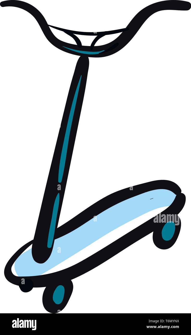 White kick scooter balance Stock Vector Images - Alamy
