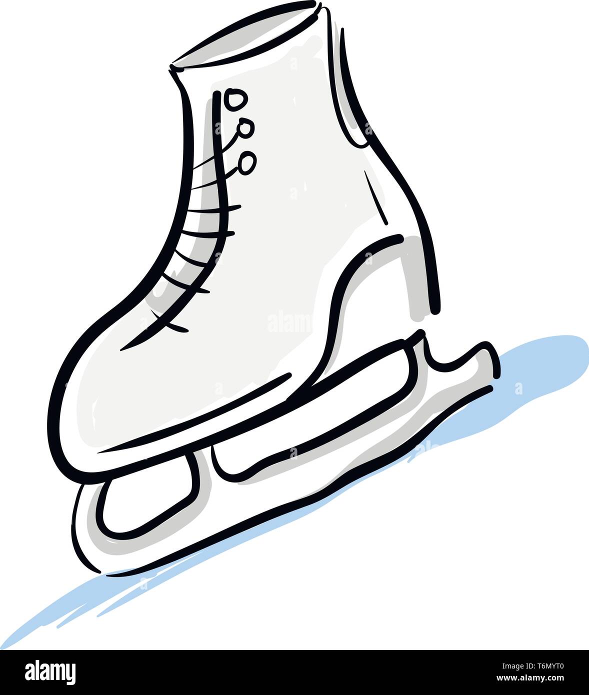 Ice Skate Illustration Vector On White Background Stock Vector Image And Art Alamy