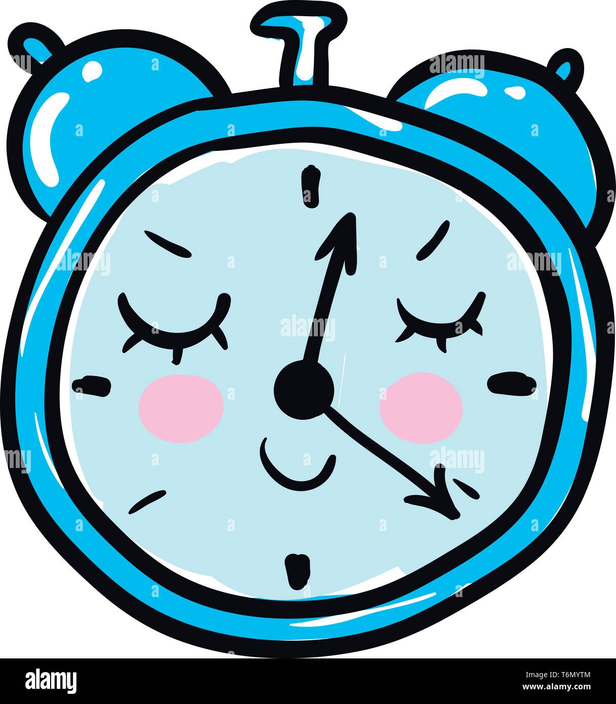 Alarm clock sleeping time Stock Vector Images - Alamy