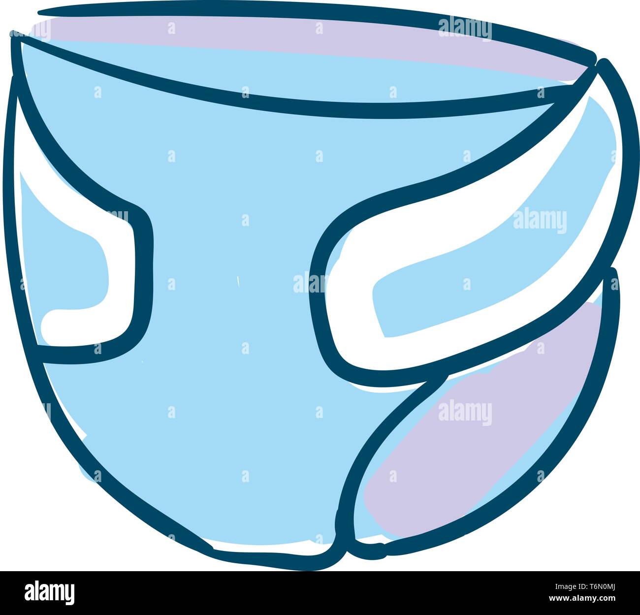 Baby in a diaper Stock Vector Images - Alamy