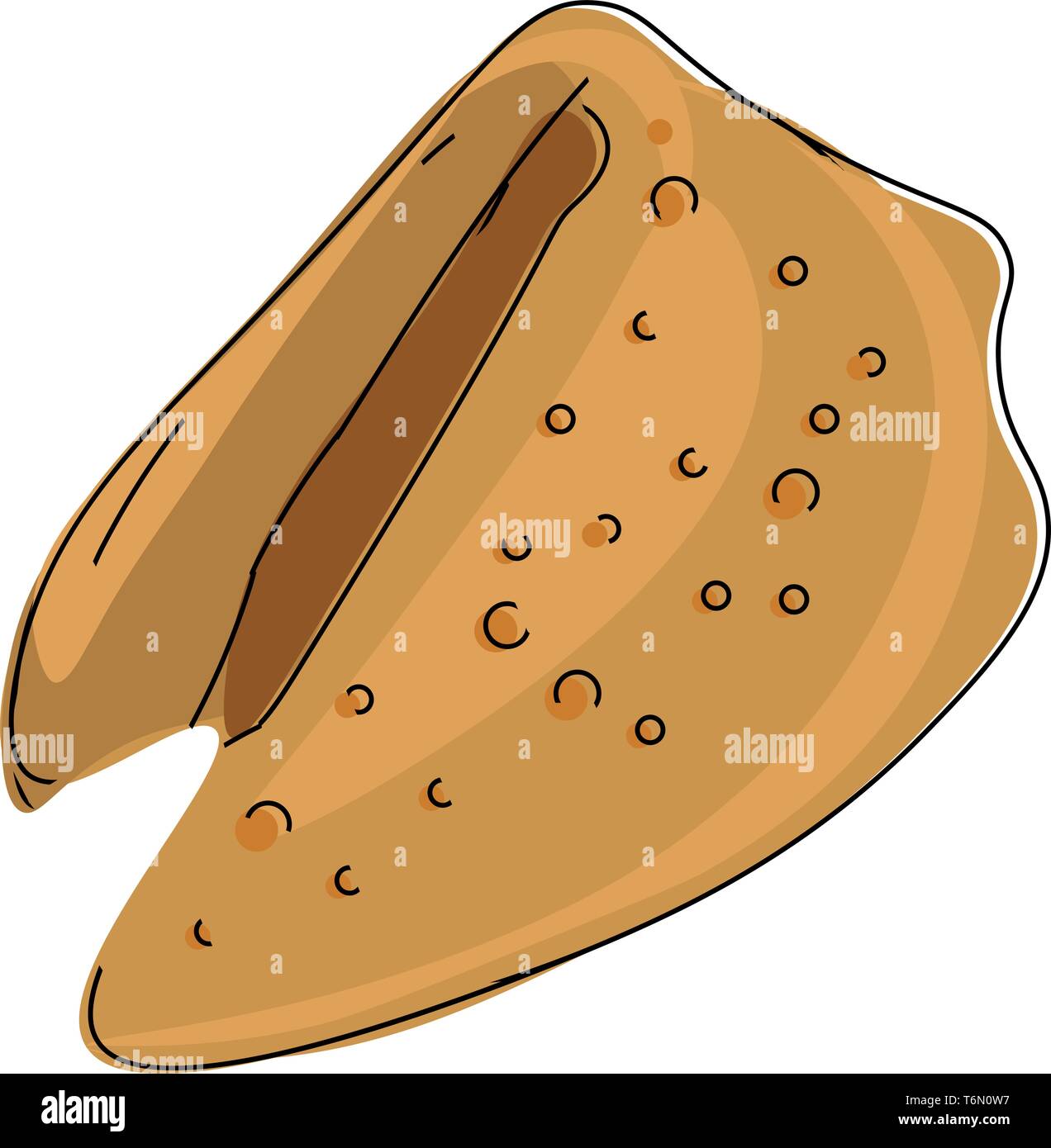 Blank fortune cookie paper Stock Vector Images - Alamy