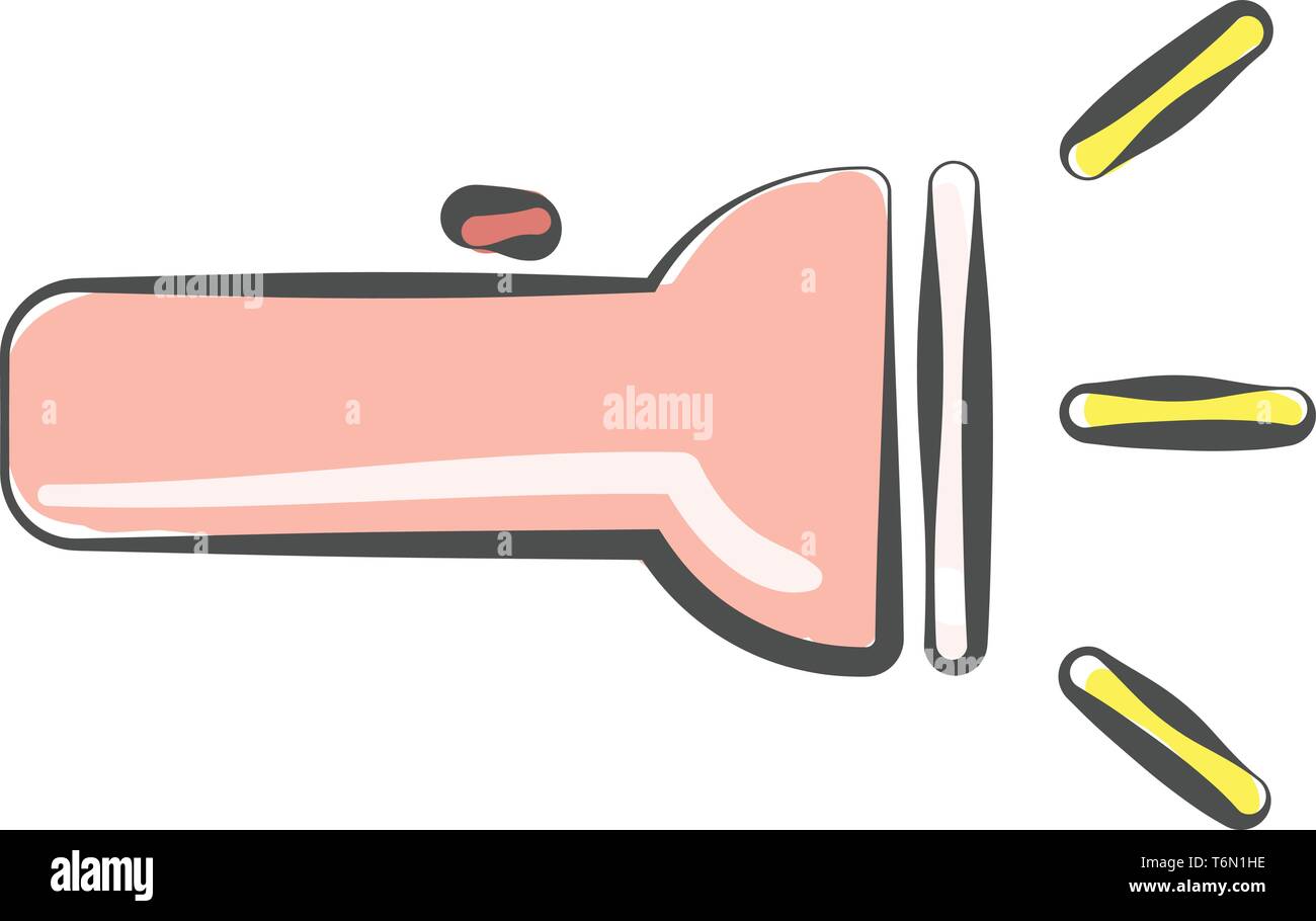 A pink-colored torchlight with smart designs is short enough to fit in ...