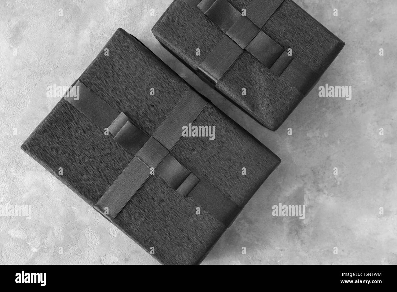 Wrapped top view Black and White Stock Photos & Images - Alamy