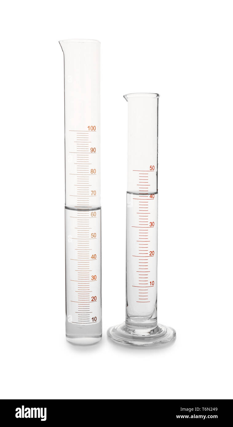 Measuring Cylinders Cut Out Stock Images & Pictures - Alamy