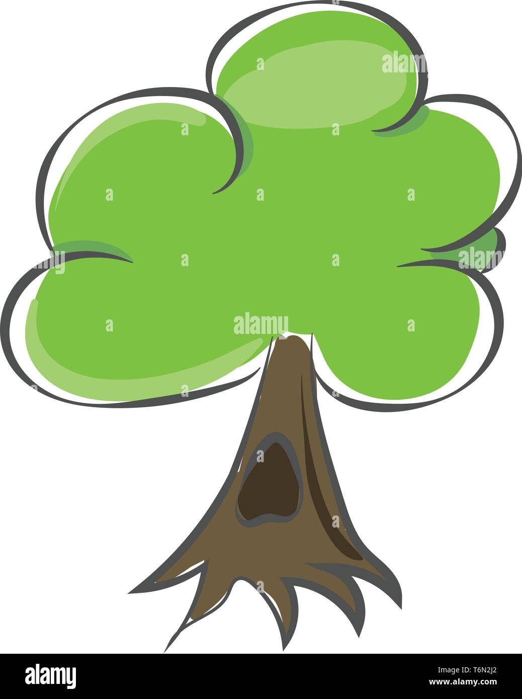 Tree roots hole Stock Vector Images - Alamy