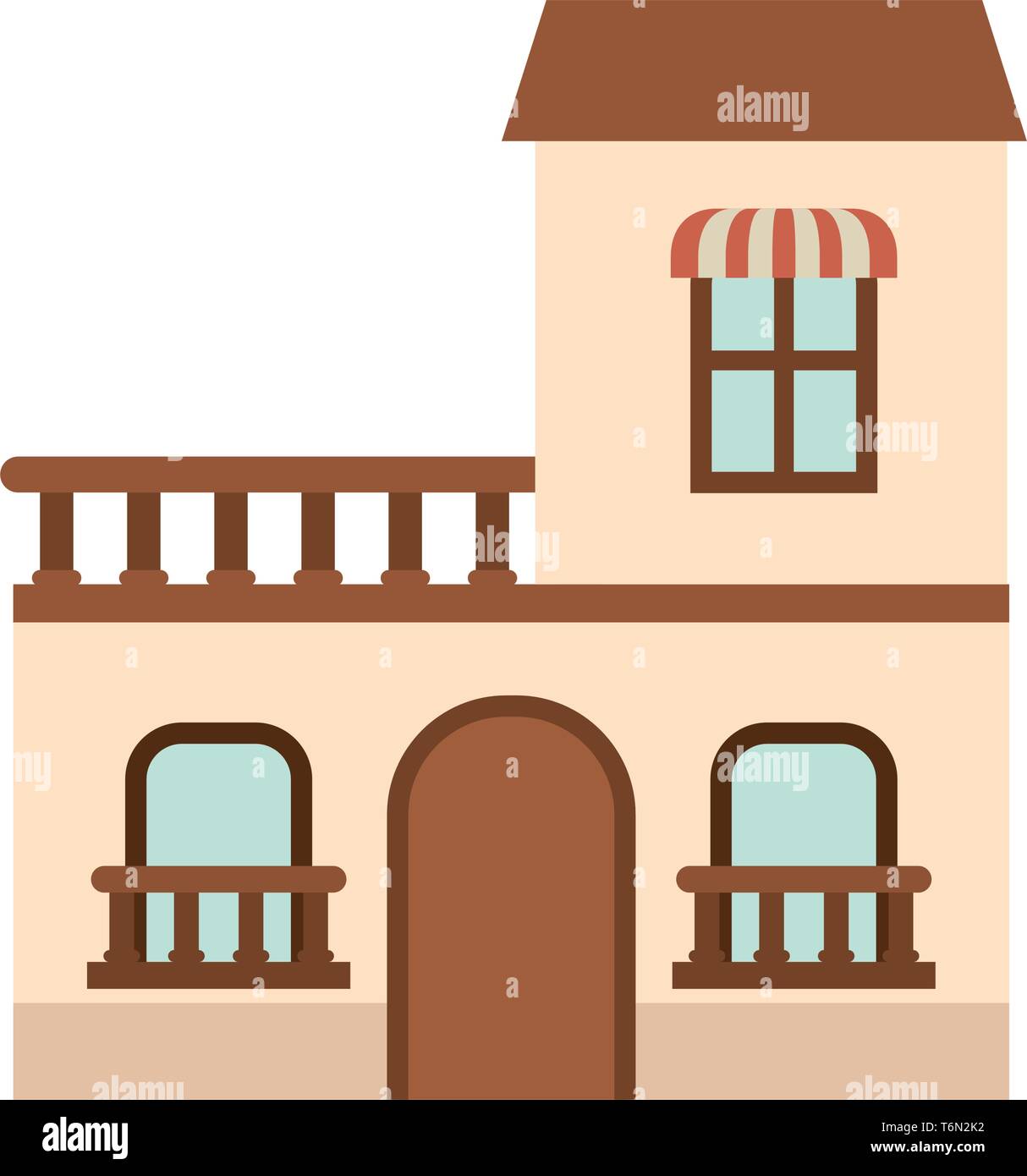 house with front view isolated icon Stock Vector Image & Art - Alamy