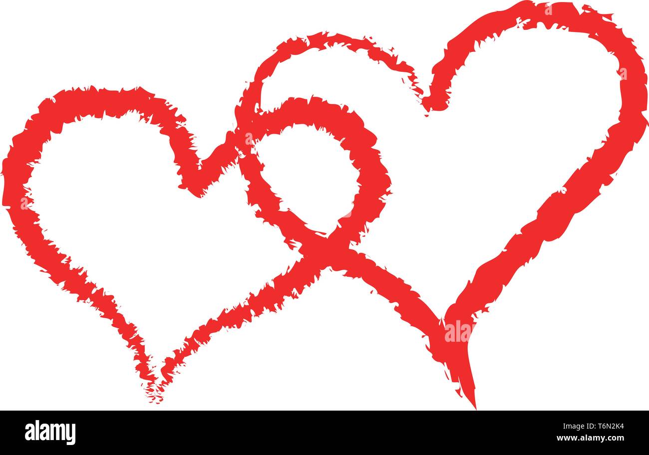 Two drawing hearts hi-res stock photography and images - Alamy