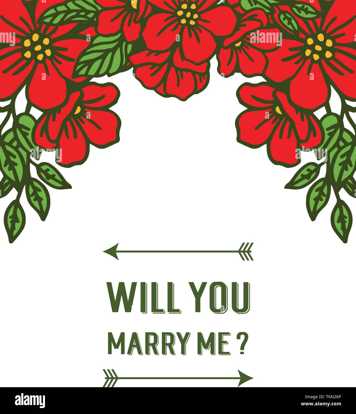 Vector illustration various ornate of red flower frame for banner will ...