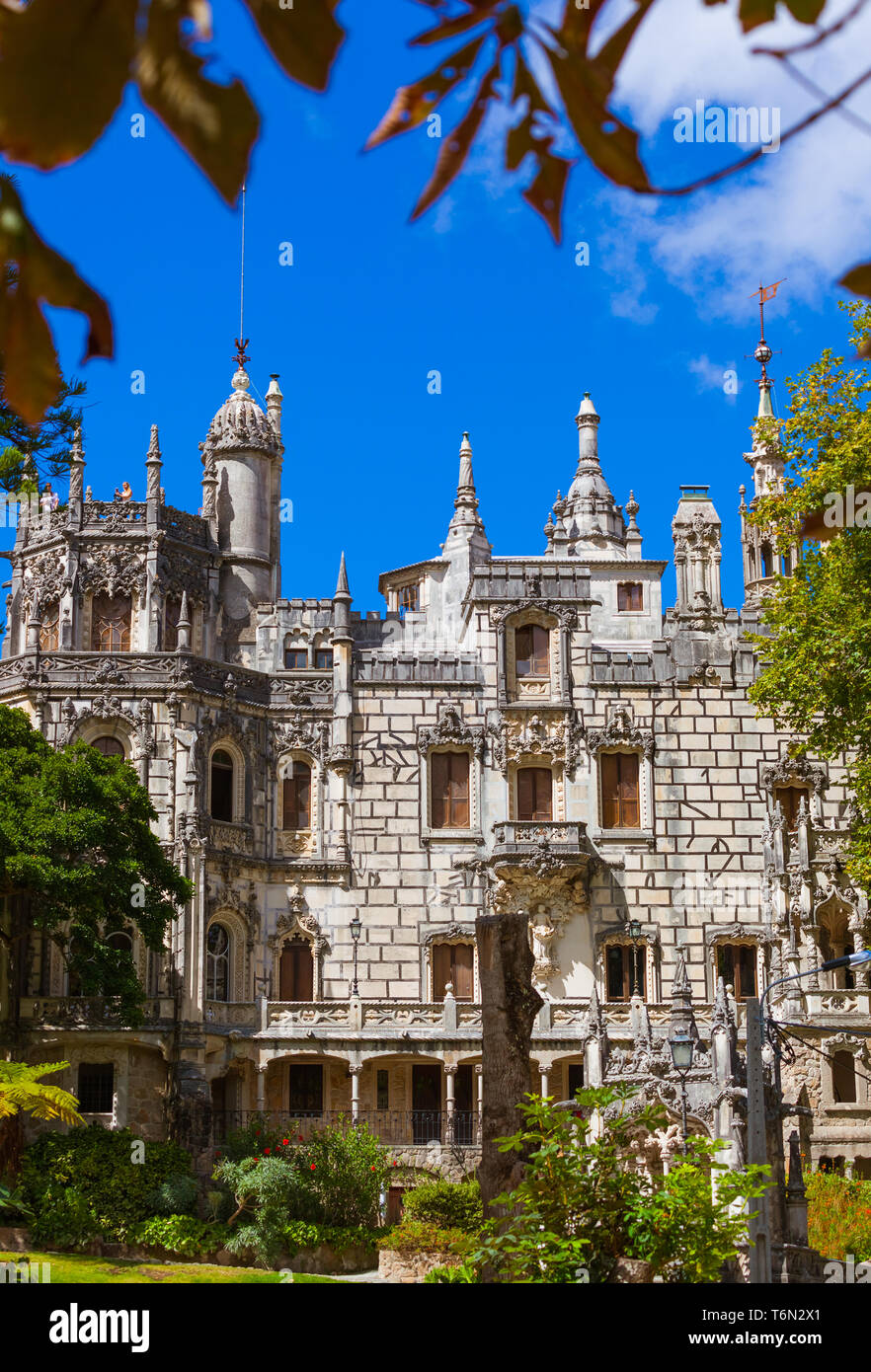 Castle Quinta da Regaleira - Sintra Portugal Stock Photo - Alamy