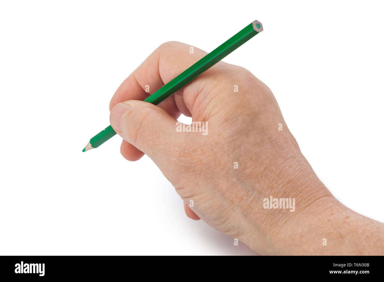 Pencil in hand Stock Photo - Alamy